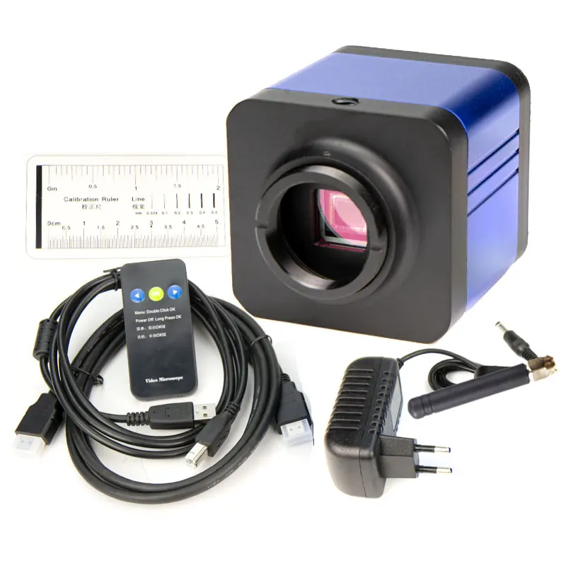 1080P 16MP HDMI WIFI USB 산업용 비디오 현미경 카메라 디지털 현미경 전자 접안 렌즈 C 마운트, PCB ...