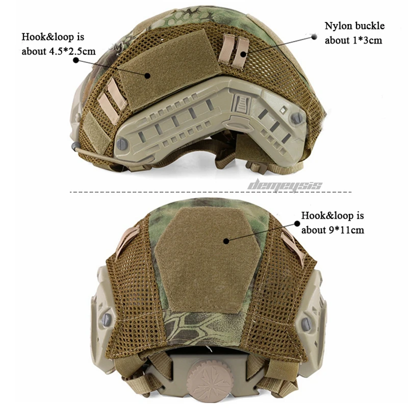 Military Tacical Fast Helmet Cover Hunting Shooting Airsoft Helmet ...