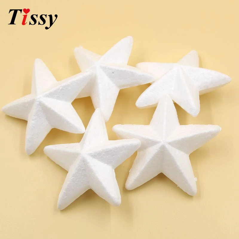 Christmas Star Decoration White | Polystyrene Party Decorations - 10pcs ...
