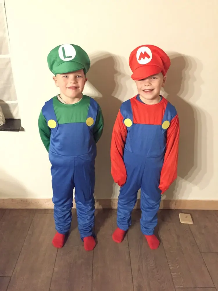 Boys Super Mario Cosplay Costume - AllCosplay.com