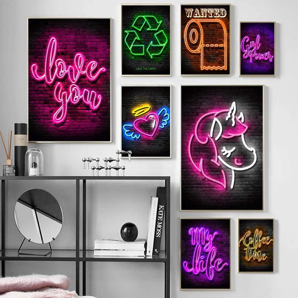Neon Light Posters
