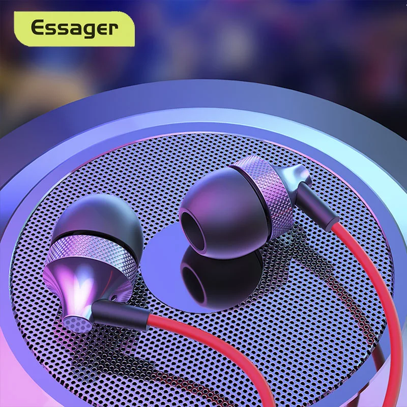 Essager Wired Earphone For Samsung Huawei Redmi Phone 3.5mm Jack ...