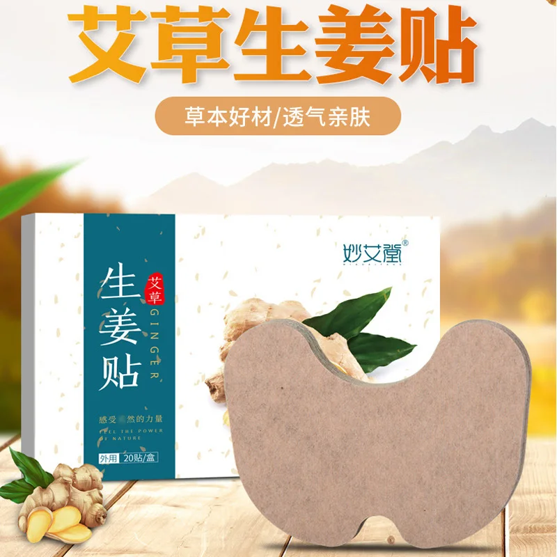 SHARE HO 20pcs Knee Moxa Ginger Plaster Self Heating Chinese ...
