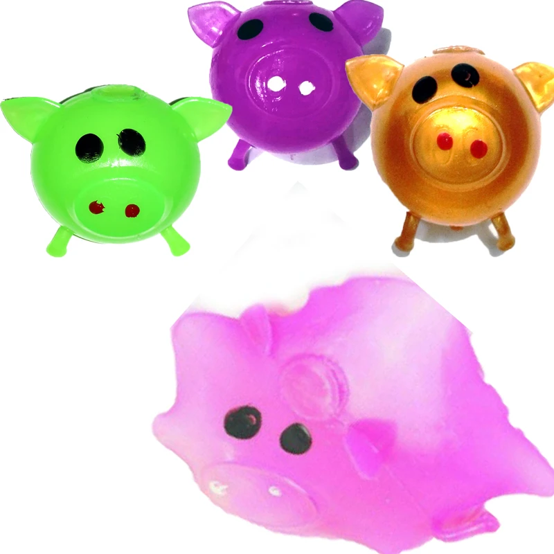 Spongy Rainbow Ball Stress Relieve Decompression Splat Ball Vent Toy ...