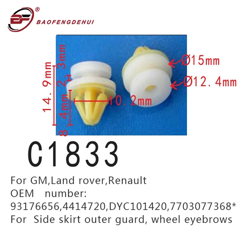Wheel Eyebrows Positioner Buckle For Gm,Land Rover,Renault 93176656 ...