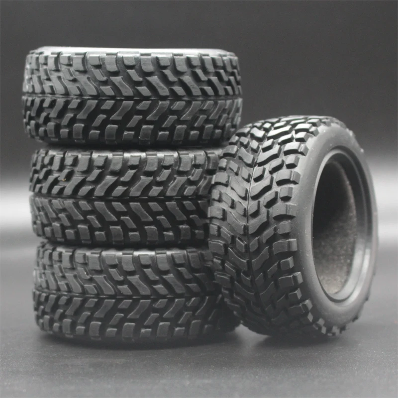 4pcs RC model car High Grip Rubber Tires fit 1/10 On Road or 1/16 Off ...