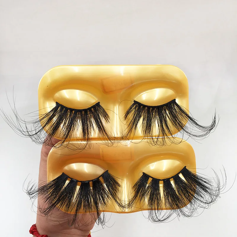 1Pair 70mm Super Long False Eyelashes 100% Mink 3D Fake Eyelashes ...