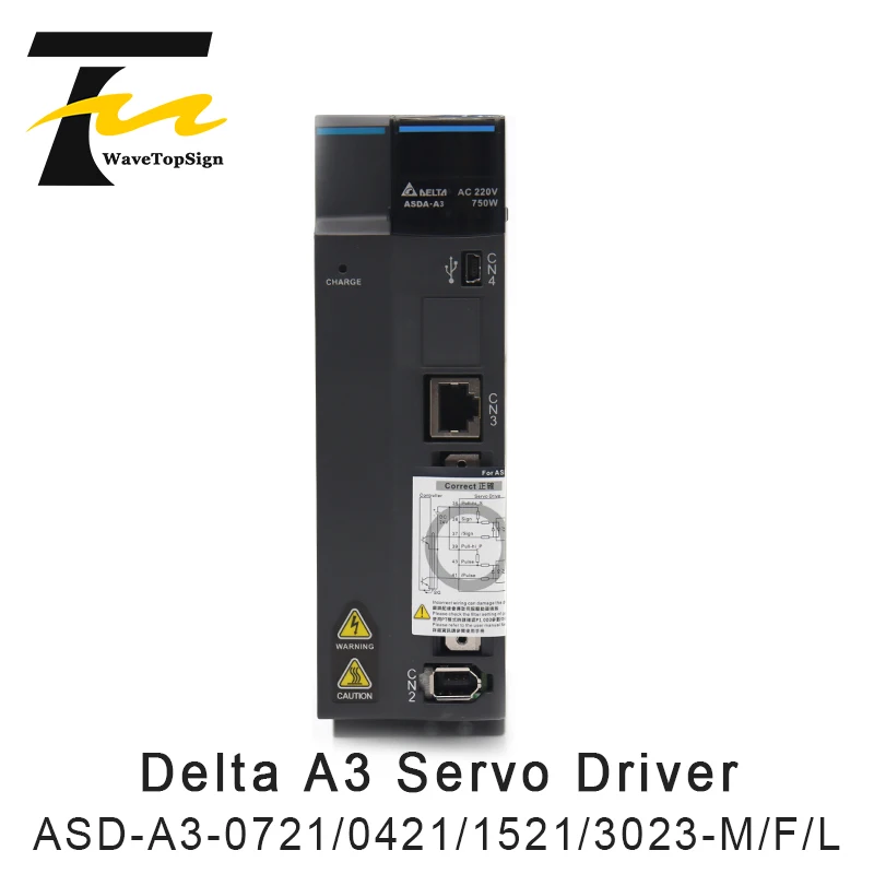 WaveTopSign Delta Servo Motor Driver A3 Serial ASD-A3-0721 0221 0421 ...