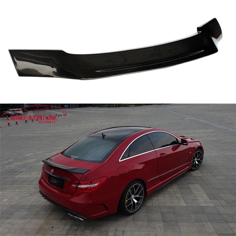 W207 C207 Carbon Fiber Trunk Spoiler R Style Wing For Mercedes E Class ...