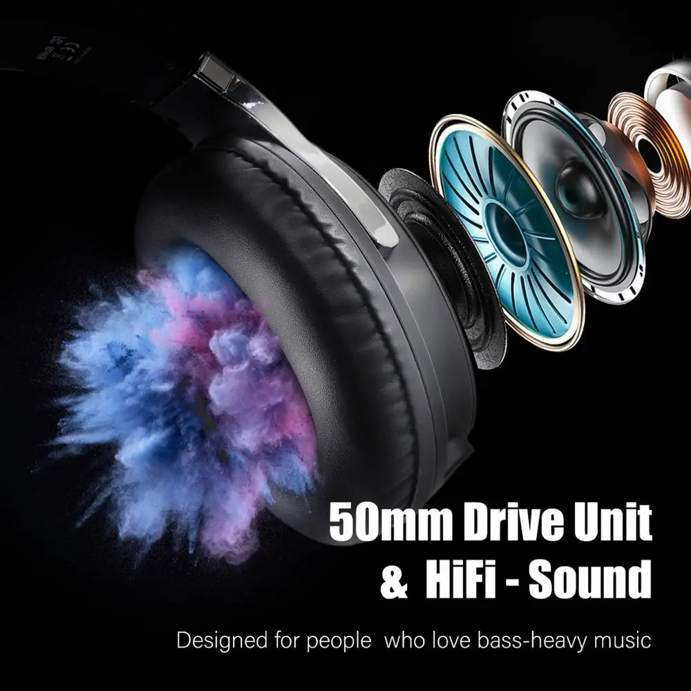 Oneodio студийные Hi-Fi наушники высокой четкости звук над ухом ...