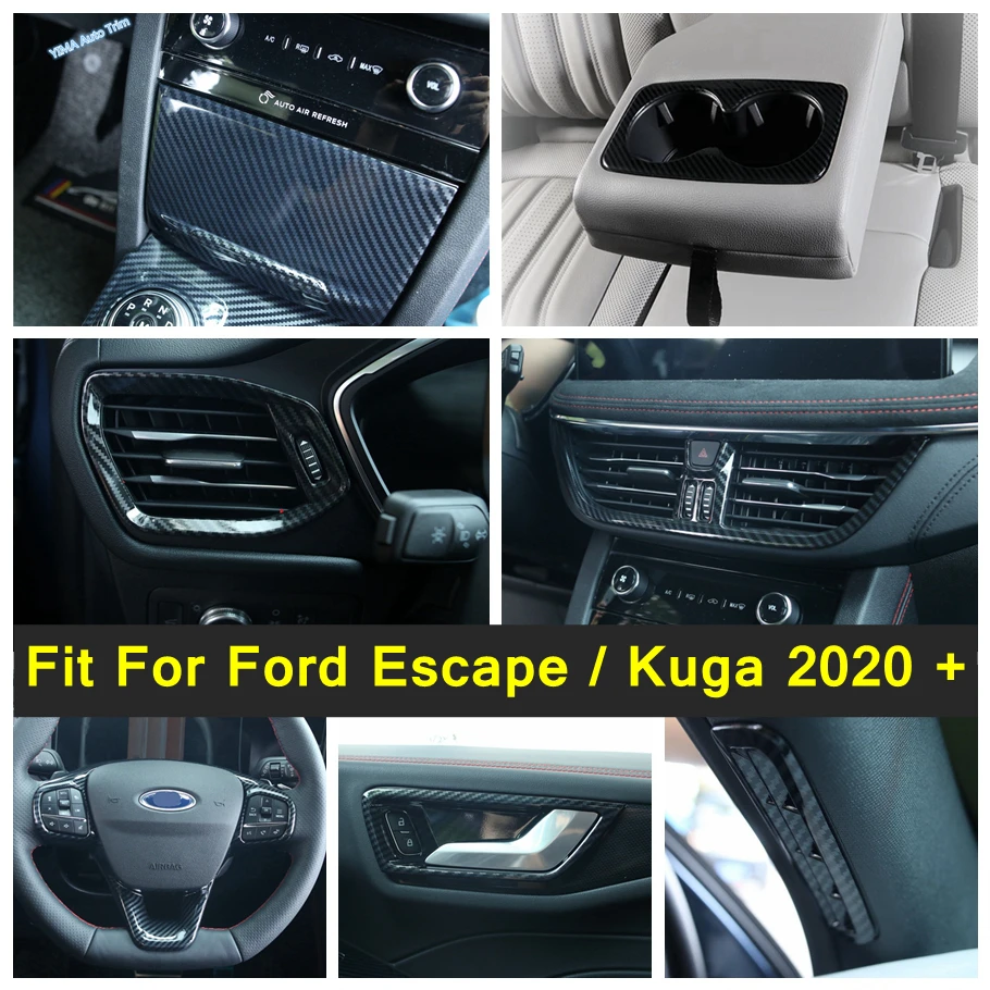 Carbon Fiber Interior For Ford Escape / Kuga 2020 - 2022 Air Ac / Door ...