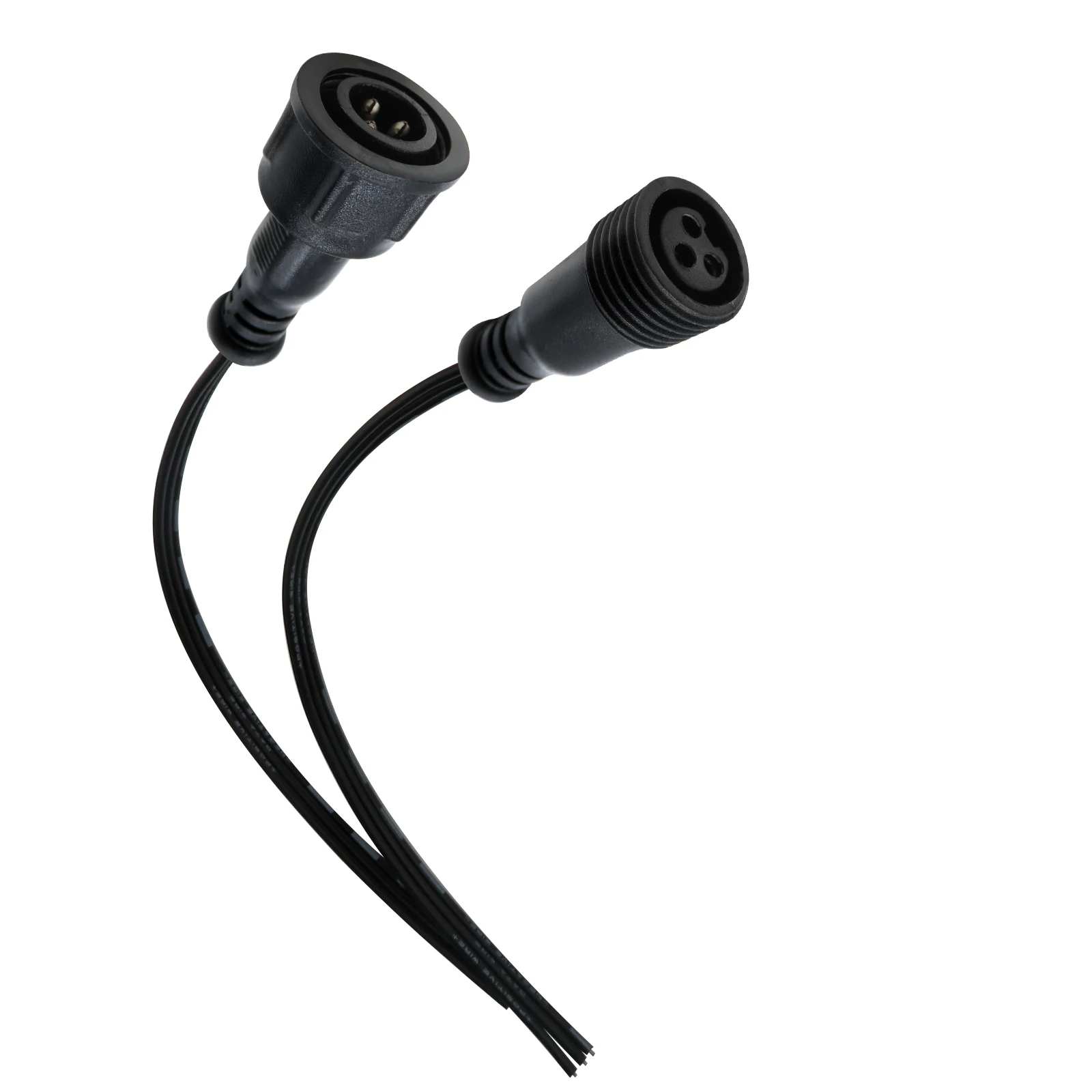 20 Pair 3 Core BLACK Waterproof Pigtail Flat Wire Connector For 3 Pin ...