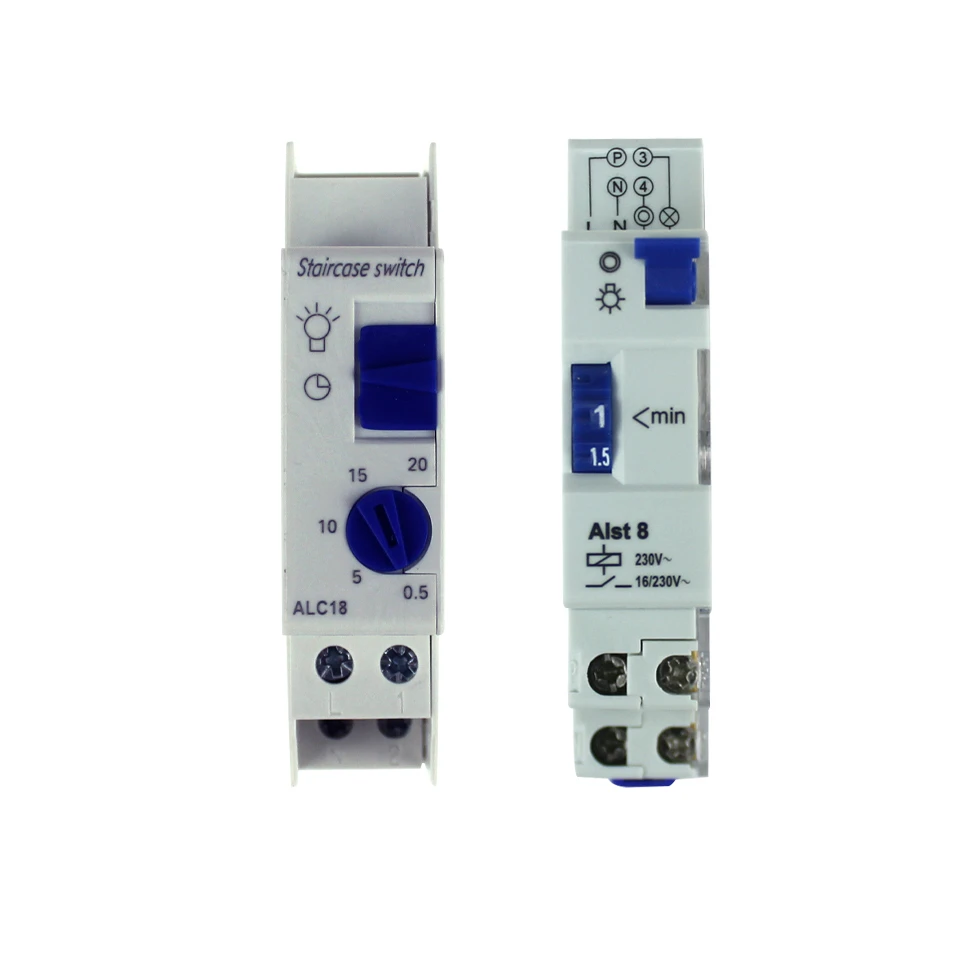 Alc18 Din Rail Staircase Light Time Switch Timer Controller For ...