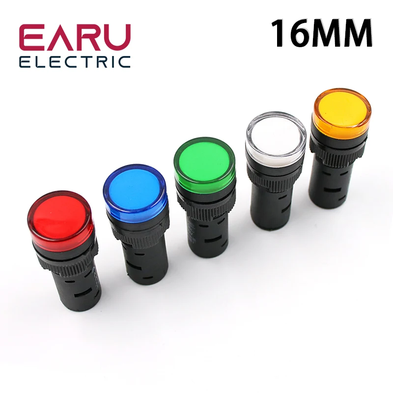 16Mm-Panel-Mount-Led-Power-Elektronische-Indicator-Pilot-Signal-Light ...