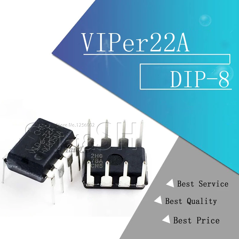 5PCS VIPer22A DIP8 VIPer22 DIP 22A DIP 8 new and original IC|Integrated Circuits| - AliExpress