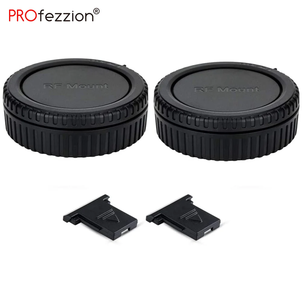 2 Pack RF Mount Body Cap BodyCap & Rear Lens Cap Cover for Canon EOS R3 ...