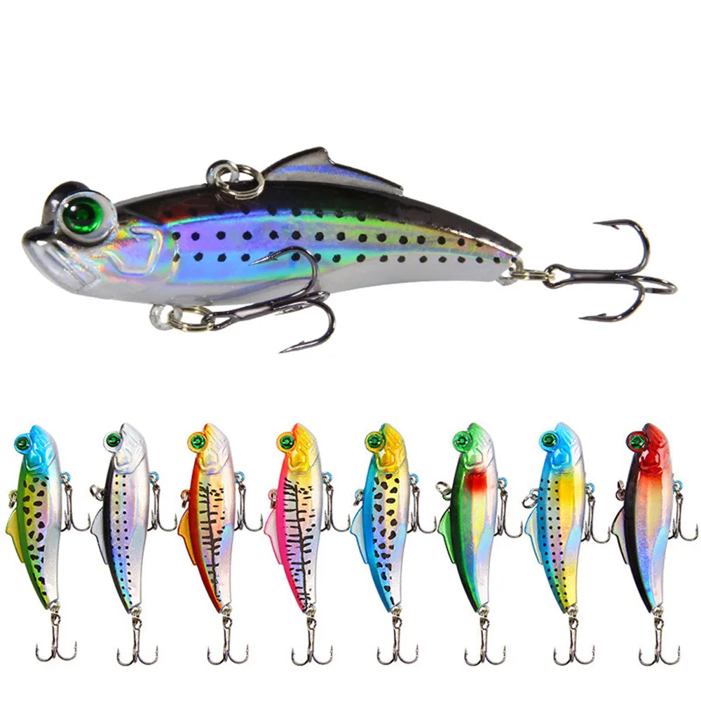 1Pcs Sinking Vibration VIB Fishing Lure 6.5cm 12.5g Wobblers Winter Ice Artificial Hard Bait ...