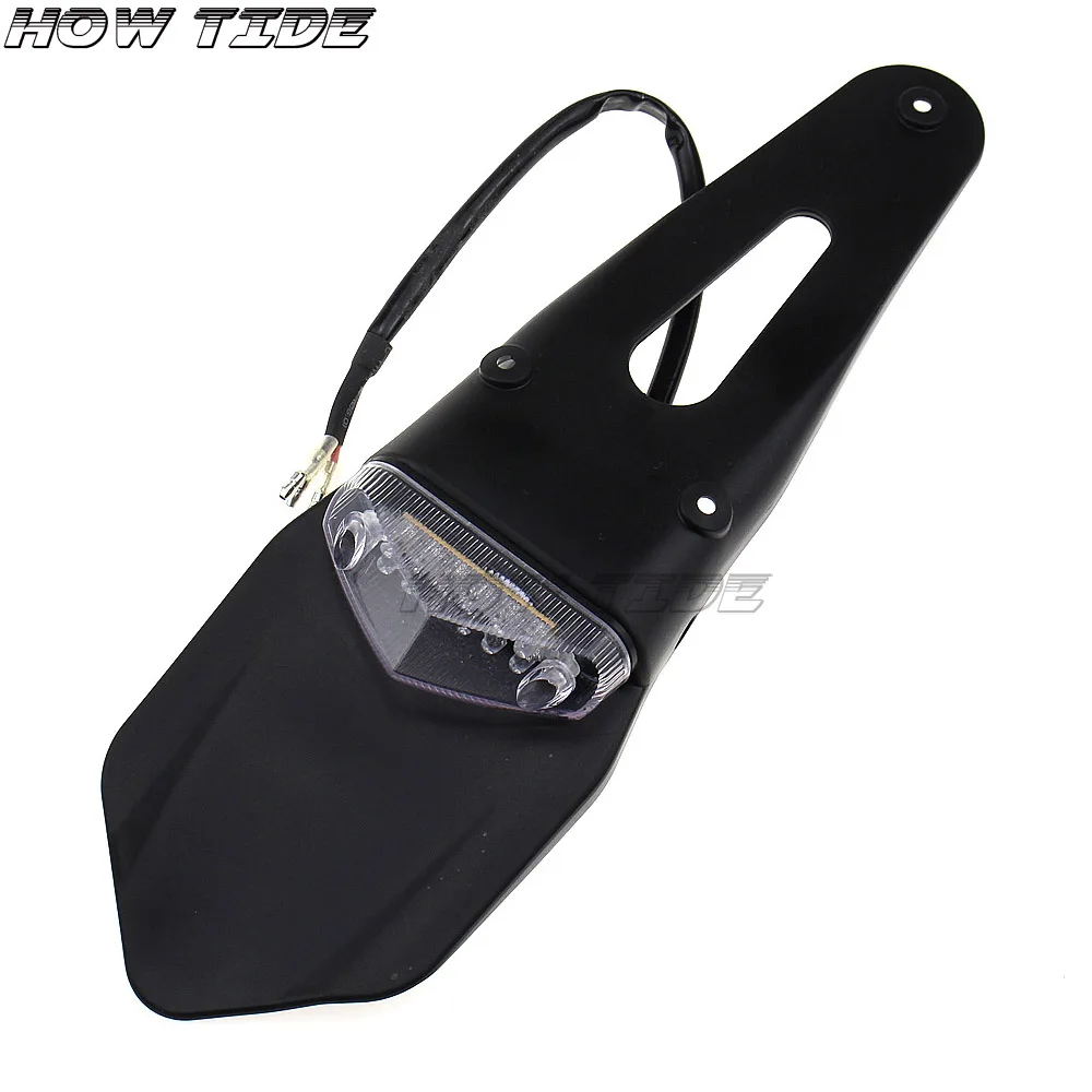 Motorcycle-Rear-Fender-License-Plate-Bracket-Holder-with-12V-LED ...