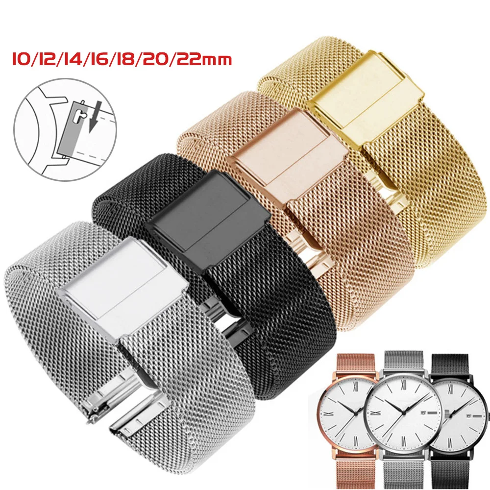 Milanese Loop Strap 12/14/16/18/20/22/24mm Men Women Universal Quick ...