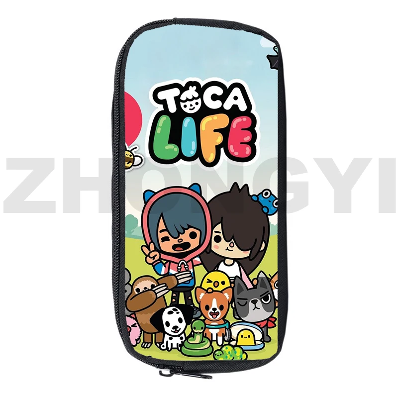 Hot 3D Anime Cosmetic Cases Toca Boca Life World Game Pencil Case Kids ...