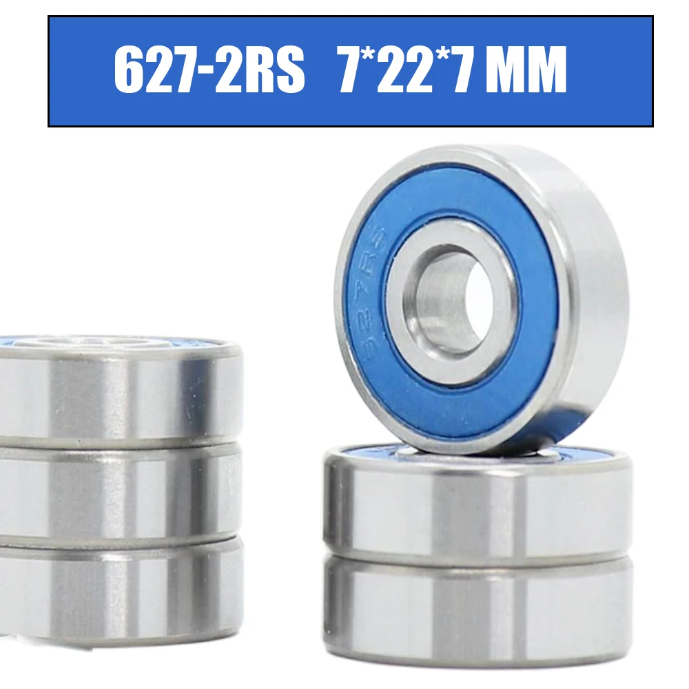 FUSHI-627RS-Bearings-Blue-Sealed-7x22x7-mm-ABEC-3-627-2RS-Ball-Bearing ...