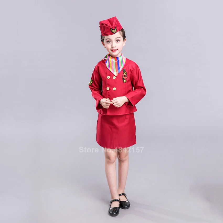 Flight Attendant Costume For Kids