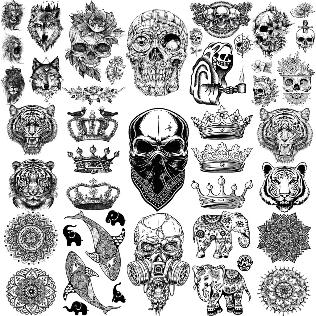 Gangster Skull Tattoo Designs