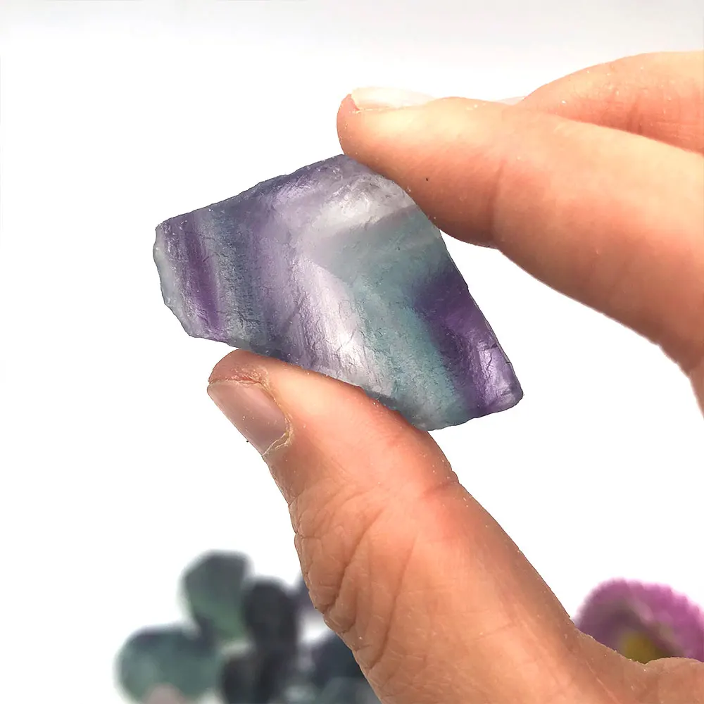 Natural Rainbow Fluorite Stone | Fluorite Mineral Natural Stone - 1pc ...