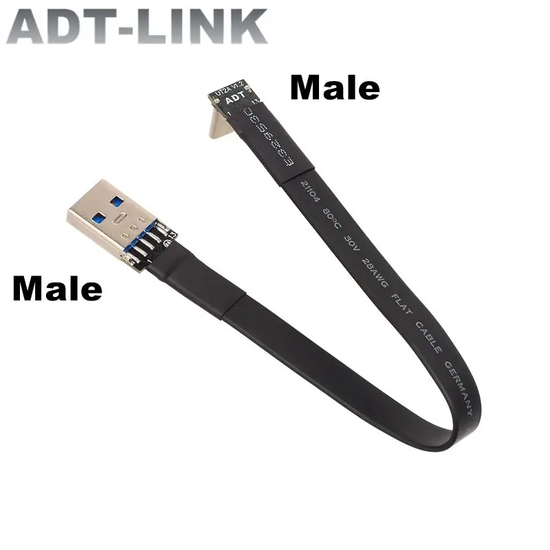 Usb 90 Degree Flat Cable | 90 Angle Usb Flat Cable | Usb C 90 Degree ...