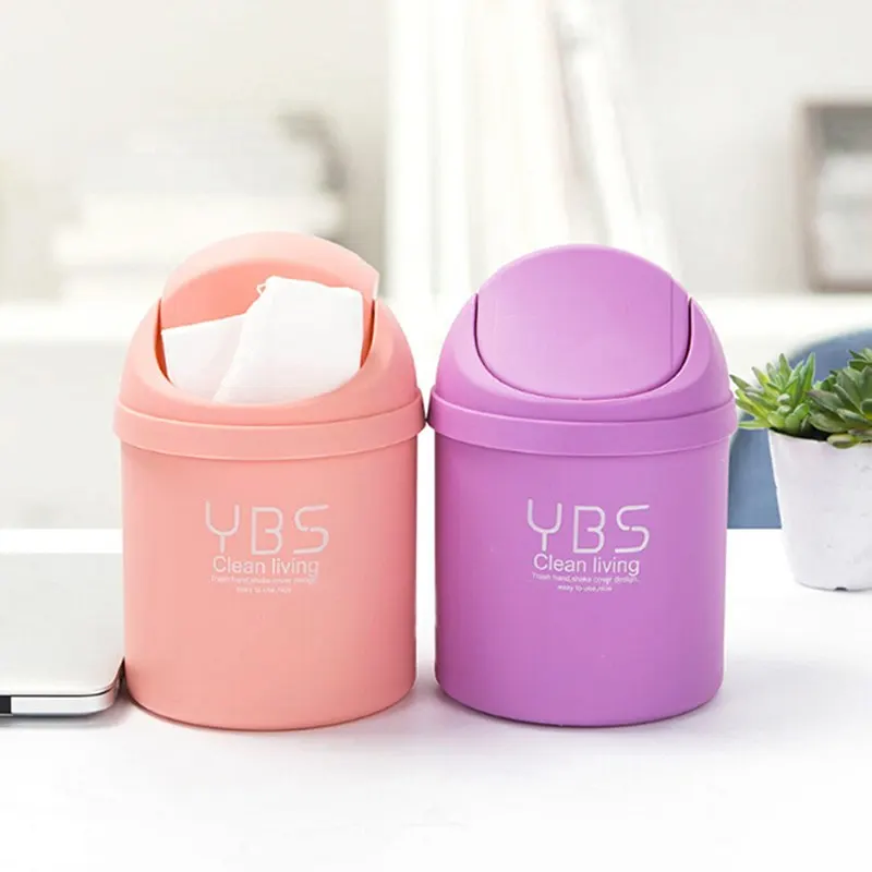 1PC Office Mini Desktop Storage Box Waste Container Desktop Cleaning ...