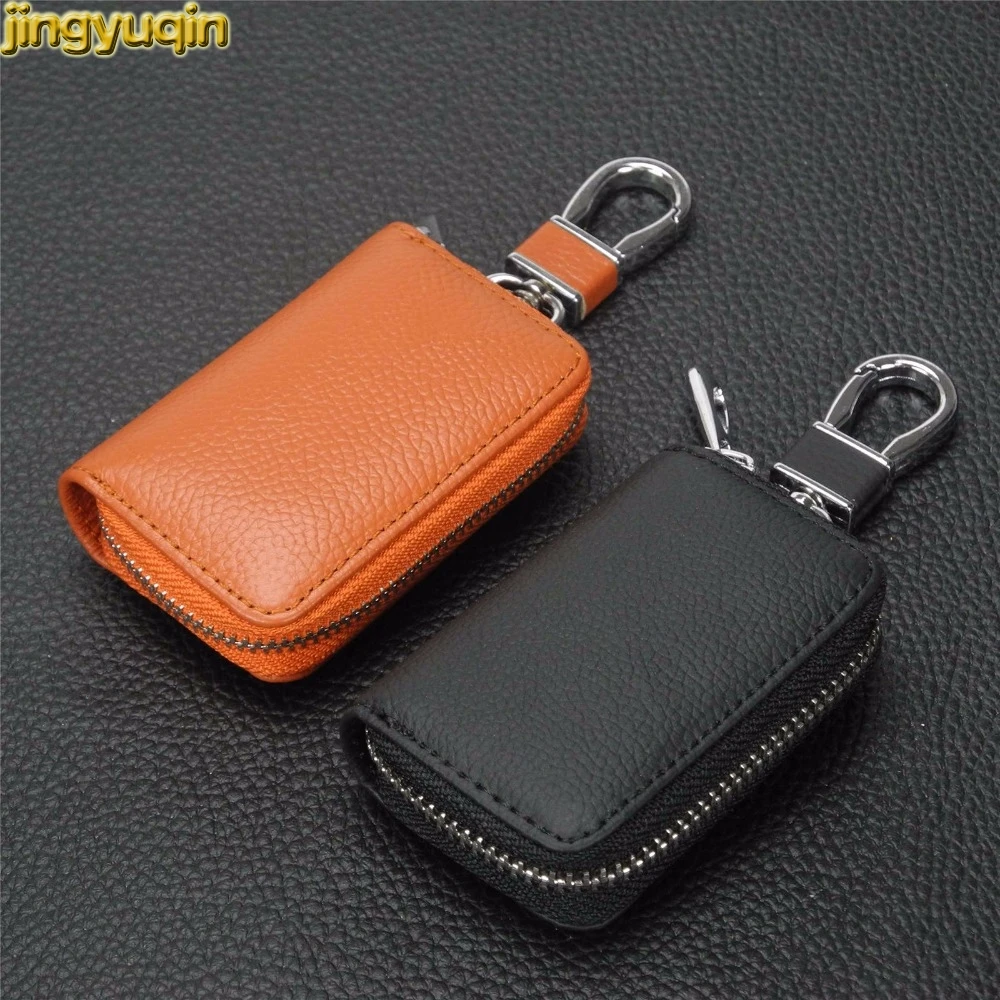 Genuine Leather Car Key Wallets For peugeot 407 kia ford focus toyota ...