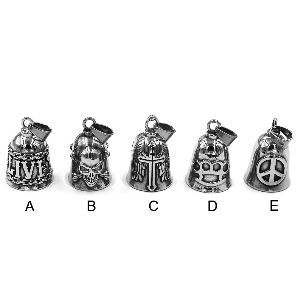 Black-Peace-Sign-Live-to-Ride-Eagle-Bell-Pendant-Stainless-Steel-Route ...