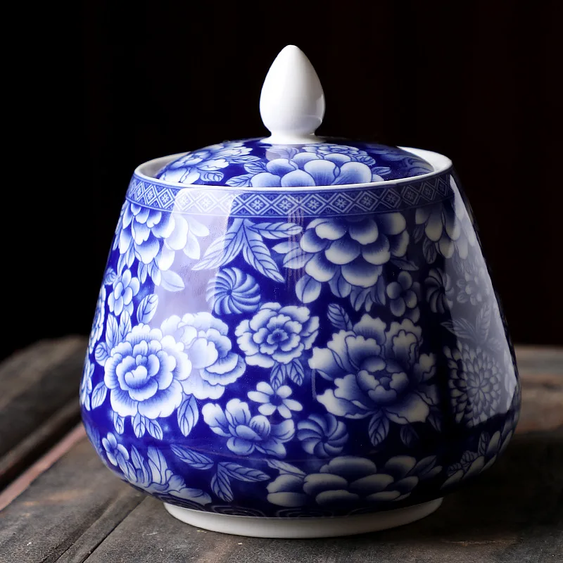 Jingdezhen-Traditional-Chinese-Style-Tea-Box-Blue-and-White-Porcelain ...