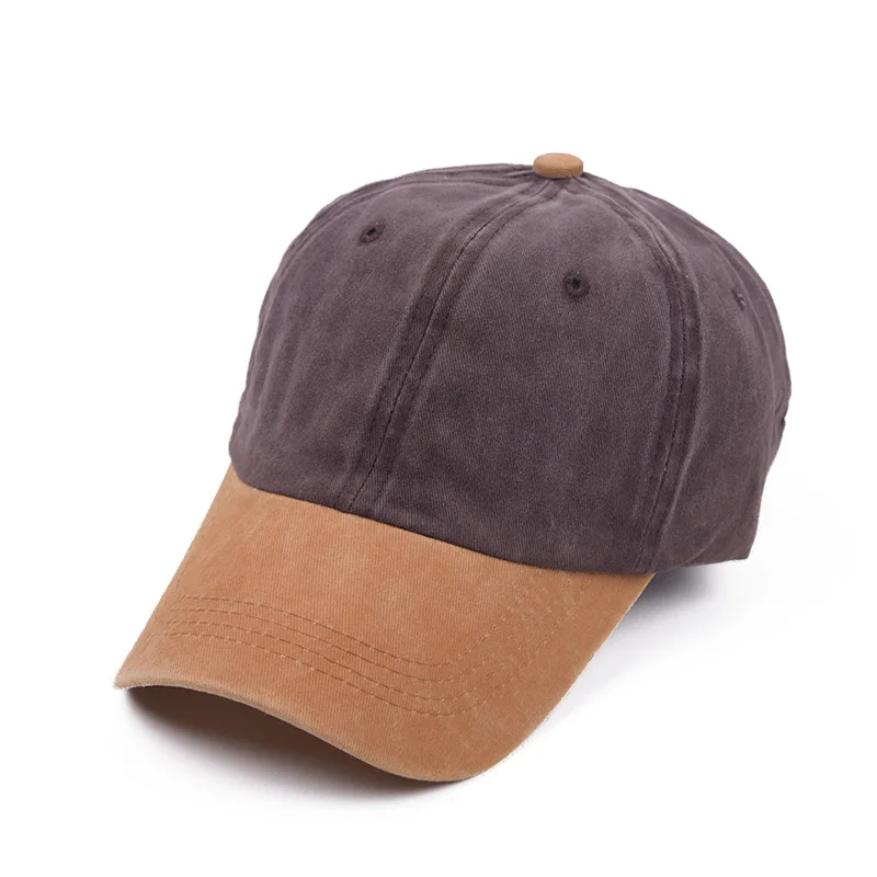 Woman Washed Low Profile Cotton And Denim Plain Baseball Cap Hat ...