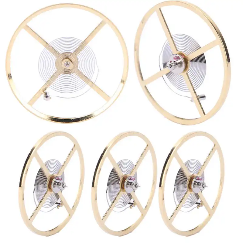 5Pcs-Box-Alloy-Watch-Movement-Balance-Wheel-Set-Replacement-Watch ...