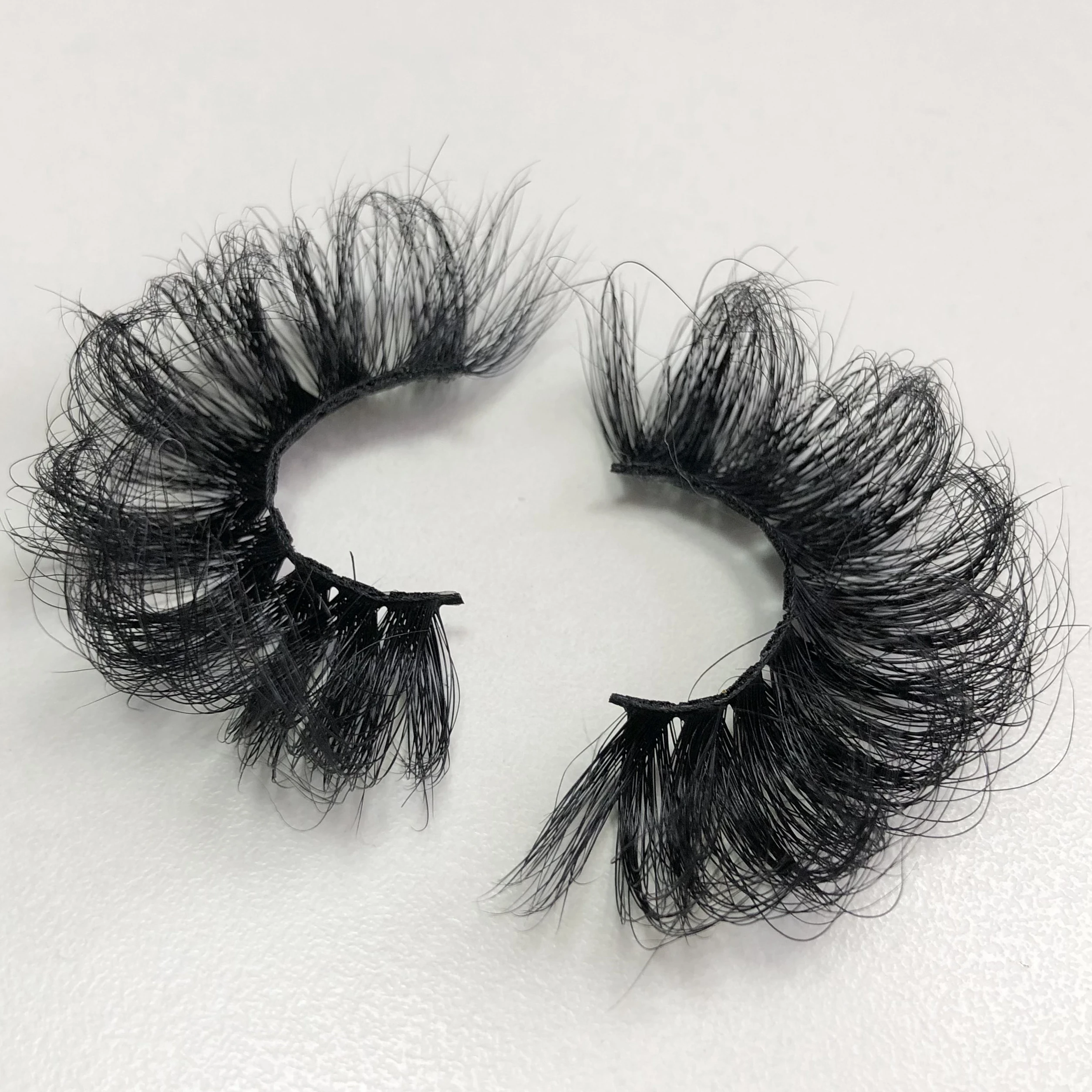 Buzzme Volume Mink Lashes Dramatic Fluffy 25mm Long Eyelashes Messy ...