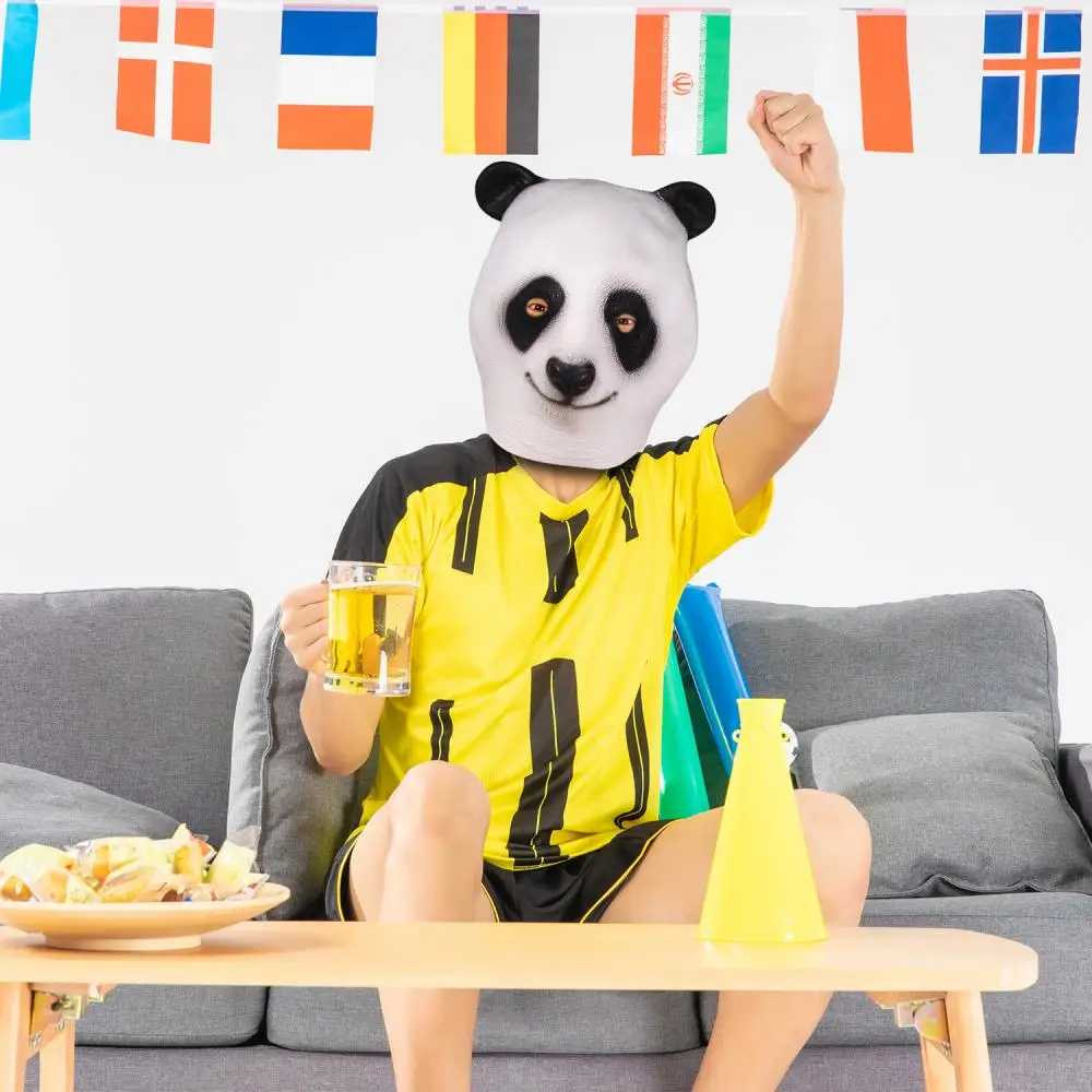 Halloween Panda Head White Cosplay Mask - AllCosplay.com