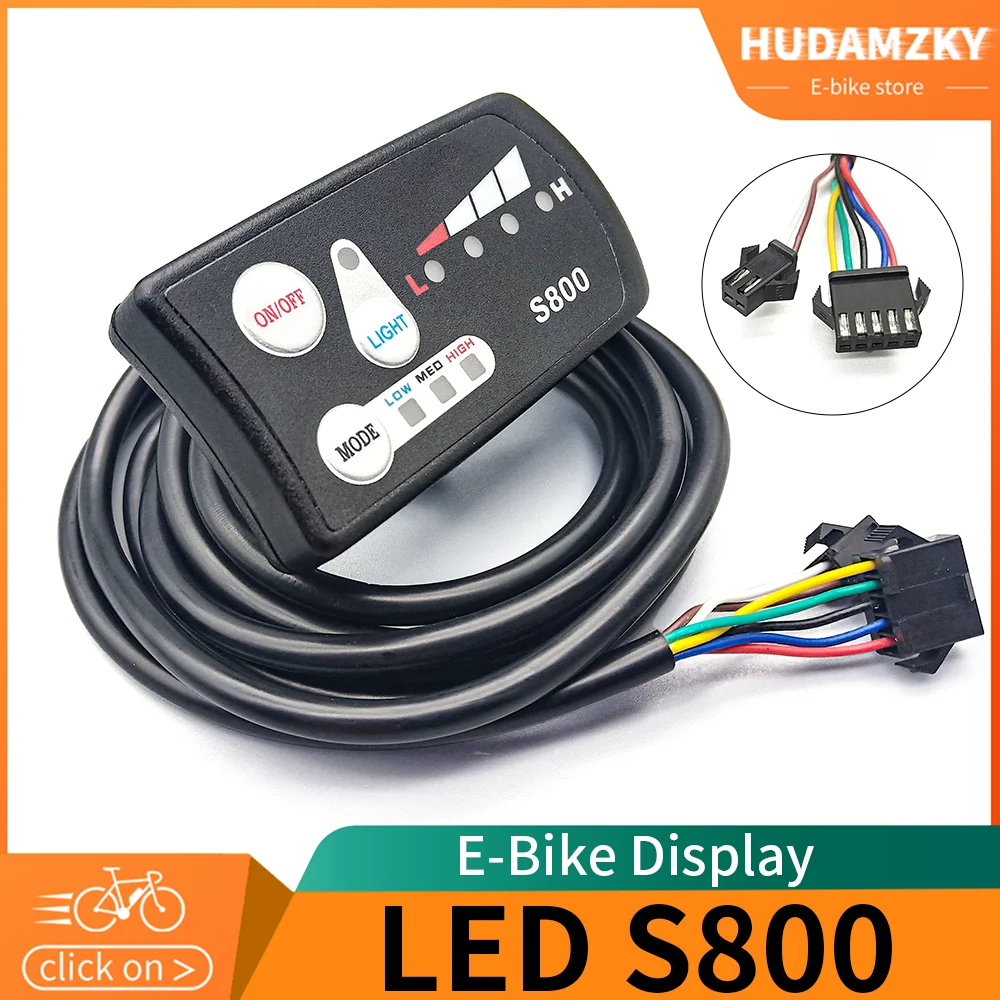 LED S800 Display 36V/48V Ebike Display Electric Bike Intelligent ...