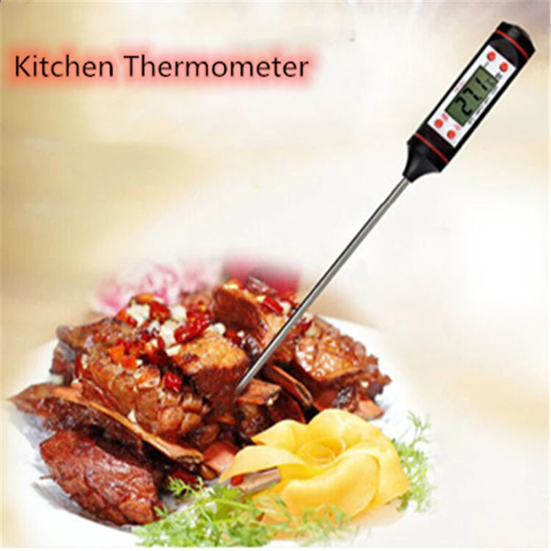 Hot 1.5v Digital Kitchen Thermometer For Meat Water Milk Cooking Food ...