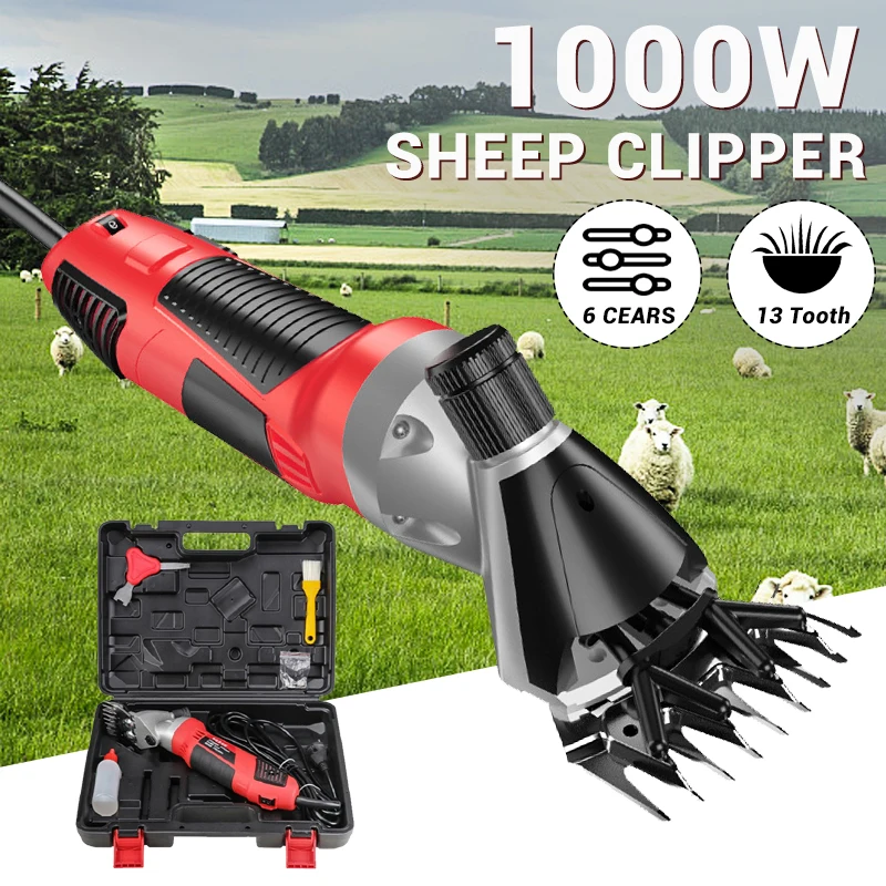 1200W-110-220V-13-Gear-Electric-Sheep-Pet-Hair-Clipper-Shearing-Kit ...