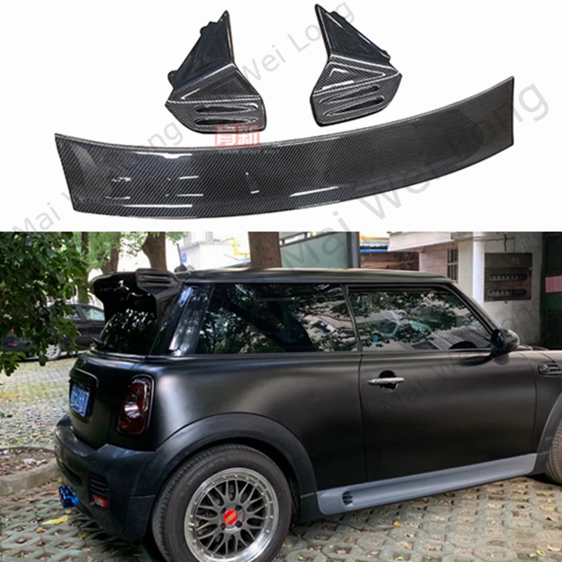 R56-JCW-style-Carbon-Fiber-Roof-Spoiler-For-Mini-Cooper-Ver-2-11-2-12 ...