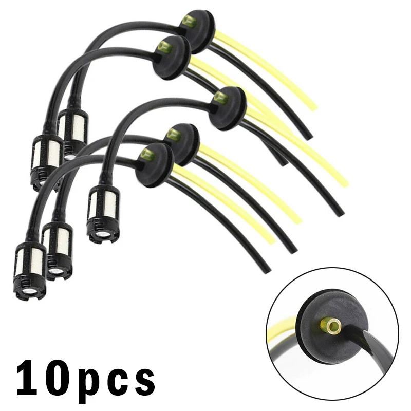 10pcs Fuel Line Hose Tube With Tank Filter Kit Universal Replacement ...