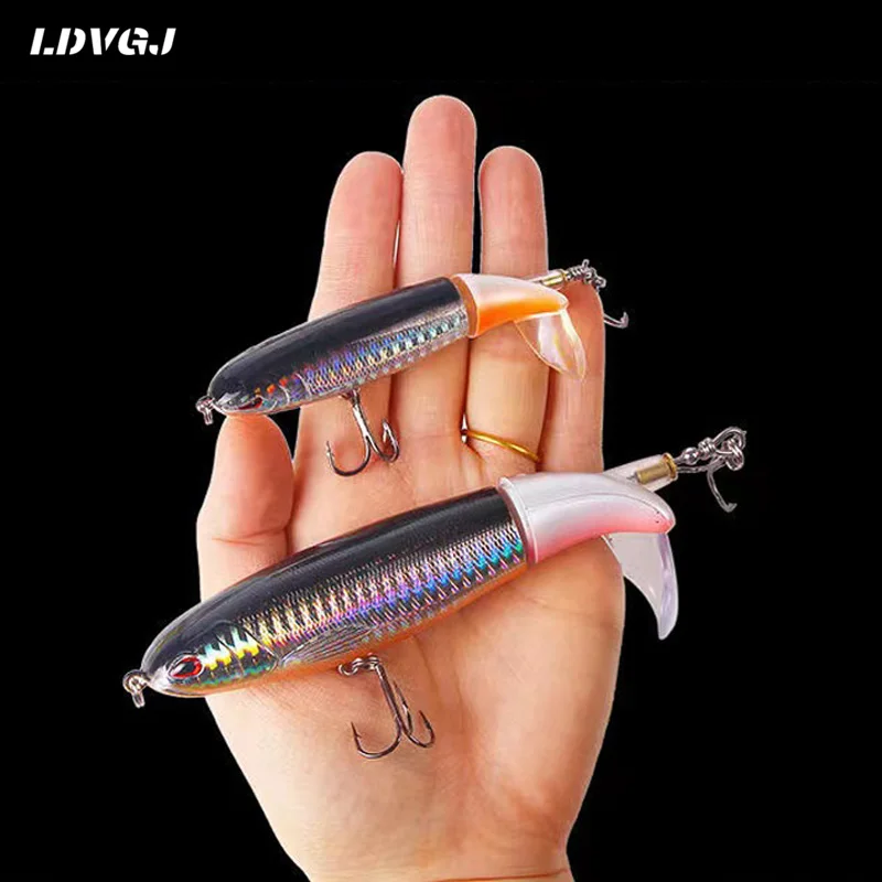 Whopper Popper Fishing Lure For Wobbler Topwater Hard Bait Tail ...