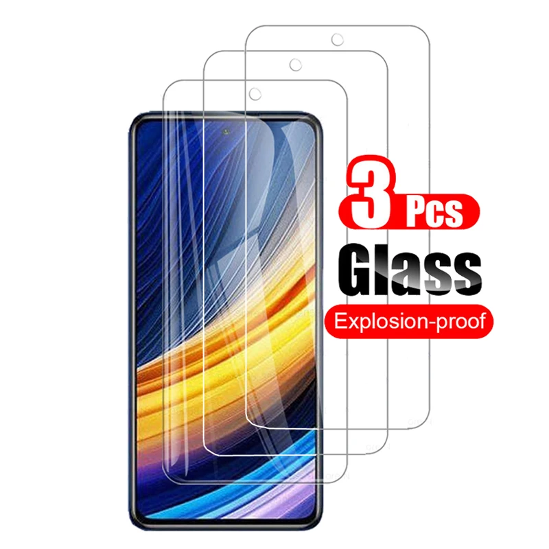 3Pcs-Tempered-Glass-For-Xiaomi-Poco-X3-M3-Pro-Gaming-Screen-Protector ...