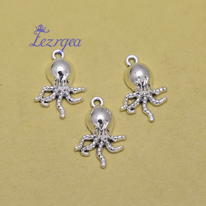 40 pçs/lote 21x15mm, chams de polvo, polvo encantos Antigo banhado a ...