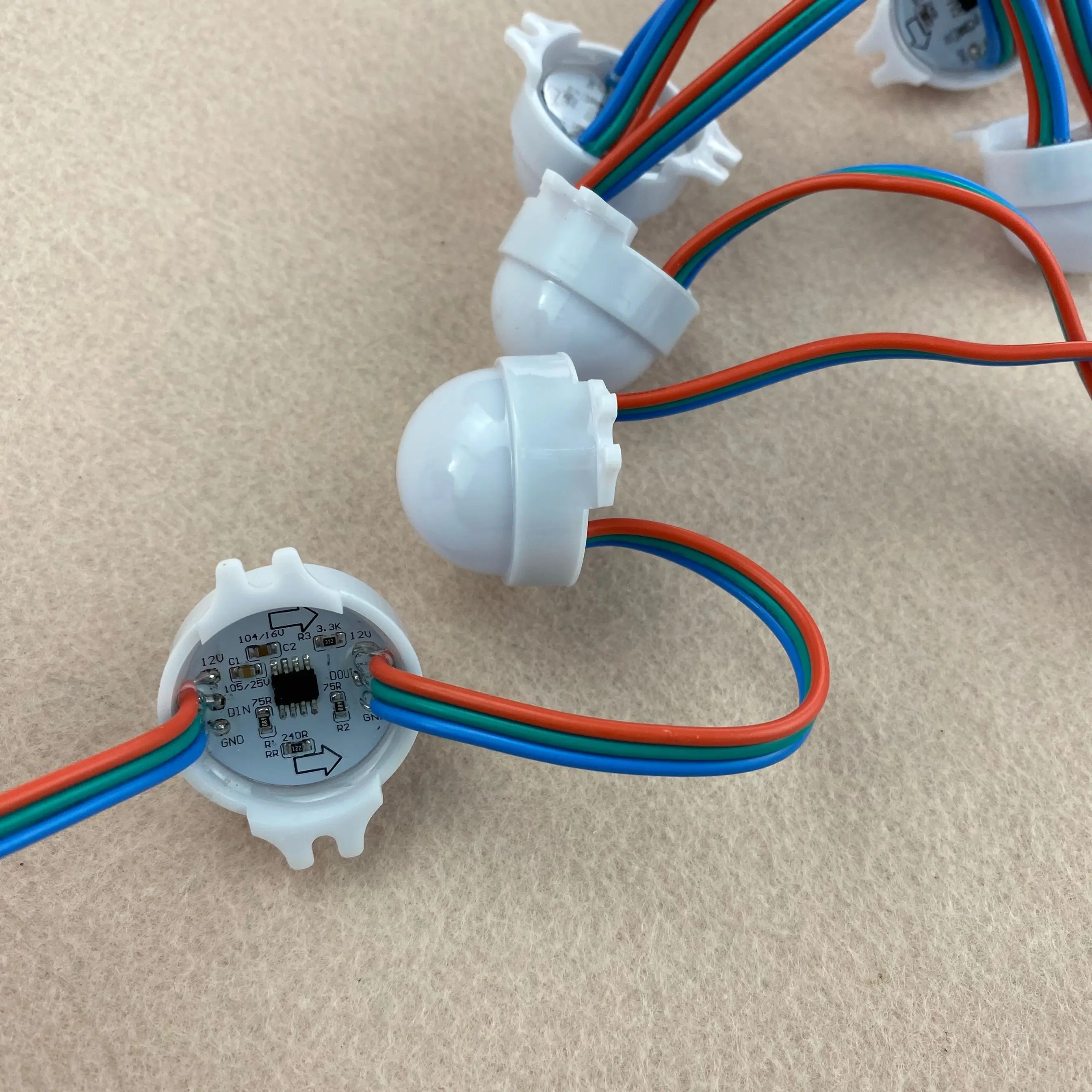 30mm-diameter-IP68-12V-WS2811-addressable-led-smart-module-0-72W-RGB ...