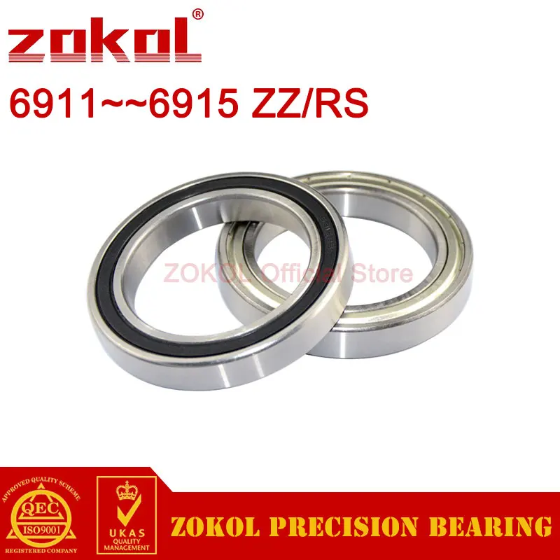ZOKOL 6911 6912 6913 6914 6915 ZZ Z RS 2RS RZ Thin Wall Bearing Deep ...