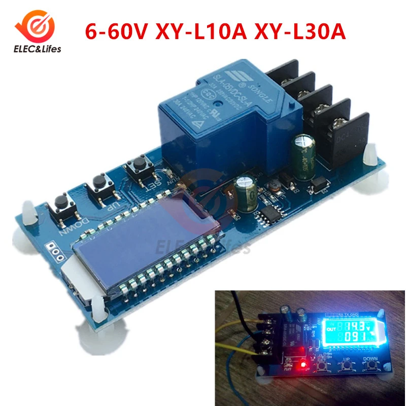 20a 30a 6-60v Lead-acid Lithium Battery Charger Control Module ...