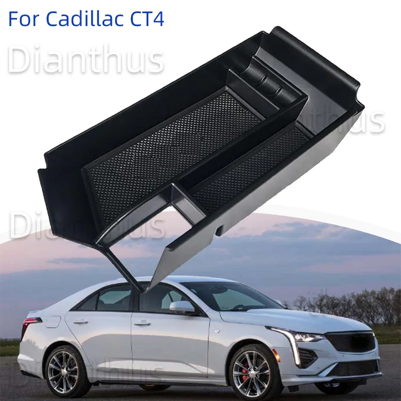 For-Cadillac-CT4-Car-Center-Console-Armrest-Storage-Box-Organizer-Tray ...