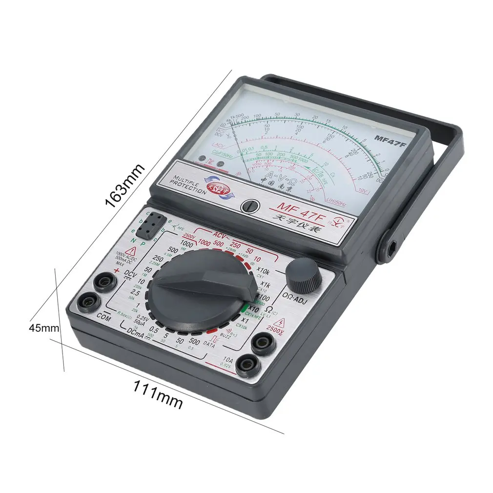 MF-47F Analog Multimeter DC/AC Voltage Current Meter Infrared Detection ...